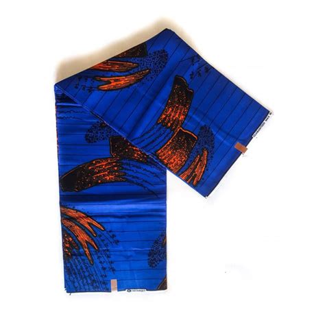 orange brush african print fabric ankara african print fabric and clothing