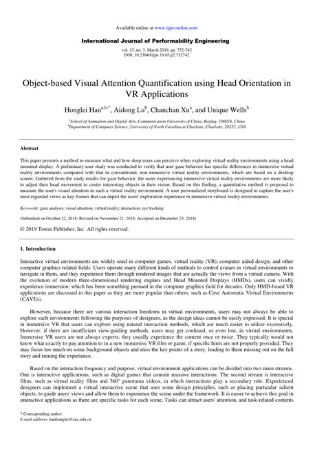 Pdf Object Based Visual Attention Quantification Using Head