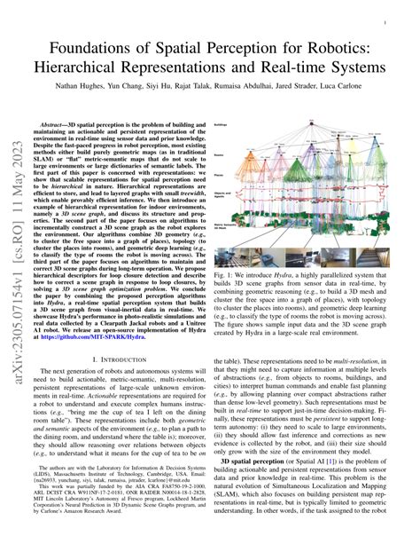 PDF Foundations Of Spatial Perception For Robotics Hierarchical