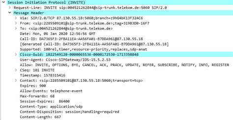 Solved Cannot Get Connection Reuse To Work On SIP Trunk REGISTER And INVITE Are Still