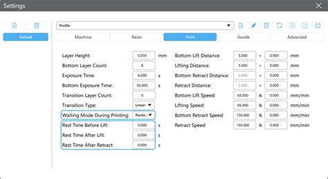 Configure Print Parameters CHITUBOX Docs