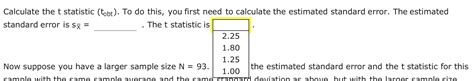 Solved 5 The T Statistic The T Distribution And Sample Chegg Com