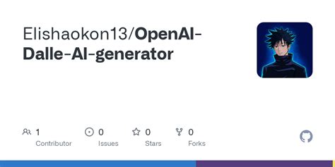 GitHub Elishaokon OpenAI Dalle AI Generator