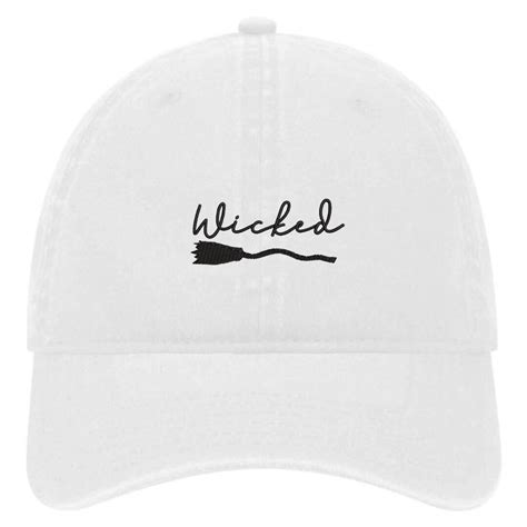 Wicked Hat Halloween Hat Wicked Baseball Cap Wicked Womens Hat Wicked Embroidered Hat