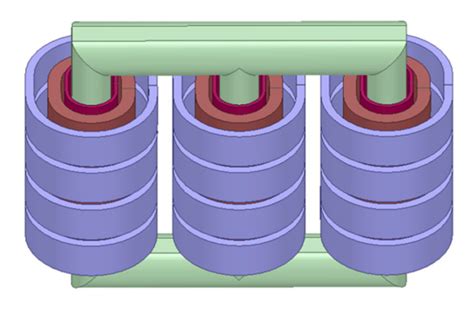3d Model Of An Inductive Filter Transformer Download Scientific Diagram