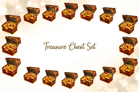 Treasure Chest Set Graphic By Creative Expressions Creative Fabrica