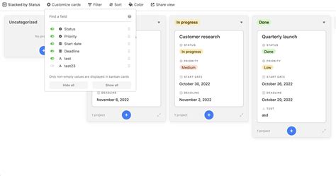 🔦 Feature The Expanded View Should Give More Information Than The Cards Themselves · Issue