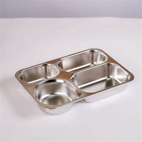 Bento Pink 4 Grid Stainless Steel Lunch Box For Office 950ml Online