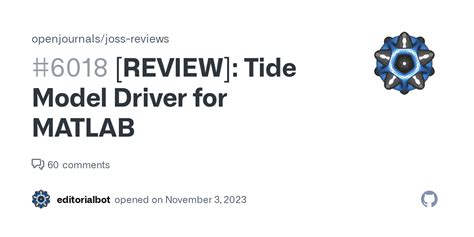 Review Tide Model Driver For Matlab · Issue 6018 · Openjournals