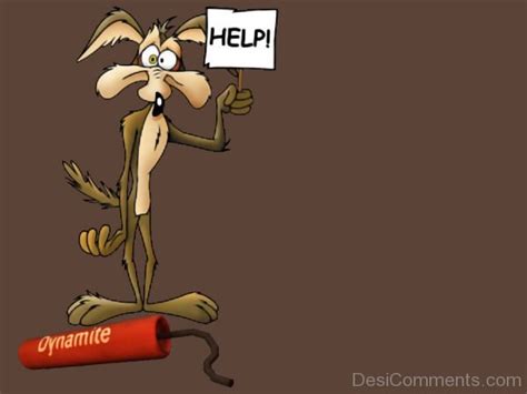 Wile E Coyote Holding Matches Stick