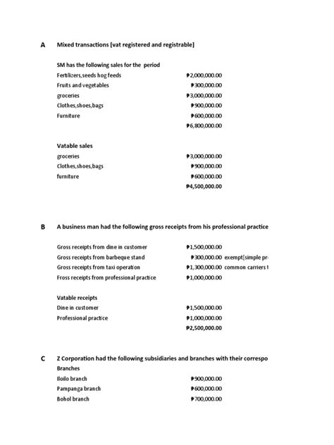 Vat Computation Pdf Value Added Tax Taxes