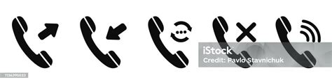 수신 발신 부재중 대기 전화 전화 아이콘을 설정 합니다 응답 및 거절 전화 통화 버튼 스톡 벡터 0명에 대한 스톡 벡터 아트 및 기타 이미지 Istock