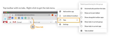 What Are App Tabs Main Window Tabs And How Do I Use Them