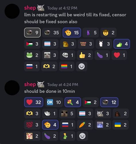 Shep Update About Llm And Censor Bug Rjanitoraiofficial