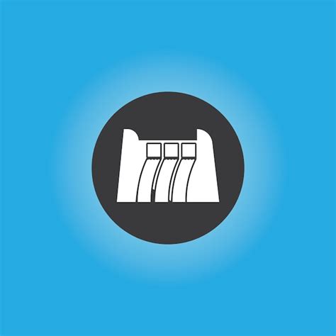 Premium Vector Water Dam Logo