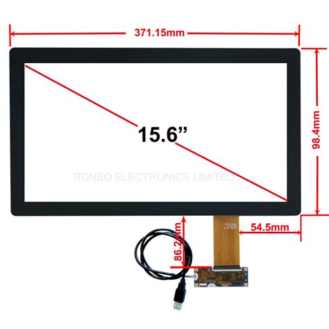 Usb Interface Controller Ili2511 Waterproof 15 6 Inch Industrial Multi