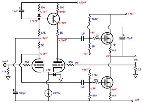 A Detailed Schematic Of A Tube Based Headphone Amplifier