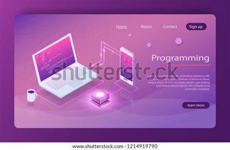 software development programming program code on stock vector royalty
