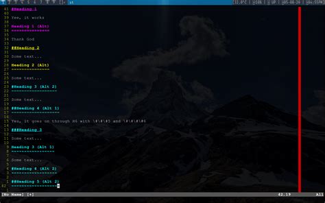 So I Am Writing A Markdown Inspired Syntax File For Vim Rvim