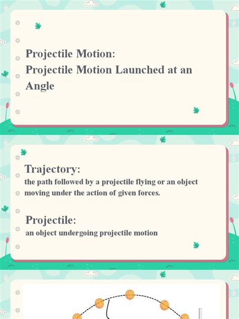 Projectile Motion Launched At An Anglepptx Pdf