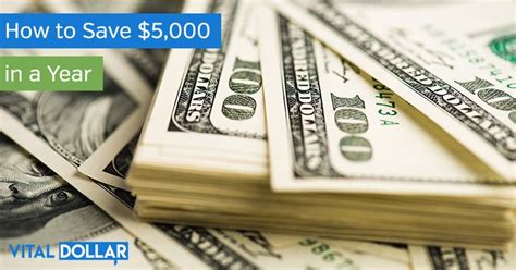 How To Save 5 000 In A Year Vital Dollar