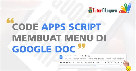 Code Apps Script Membuat Menu Di Google Doc Cara Lain
