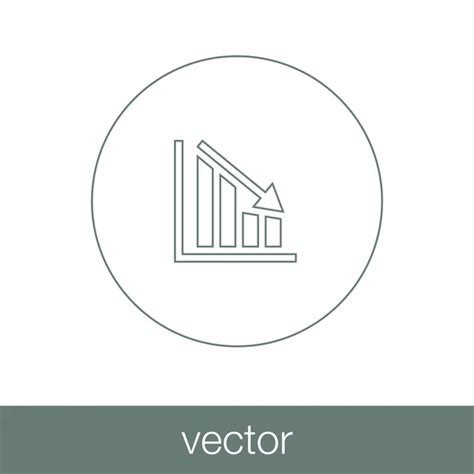 Declining Graph Icon Declining Chart Icon Stock Vector By ©mrgraphic