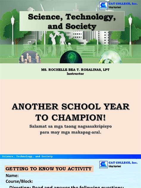 Prelim Topic 1 Introduction To Science Technology And Society Pdf