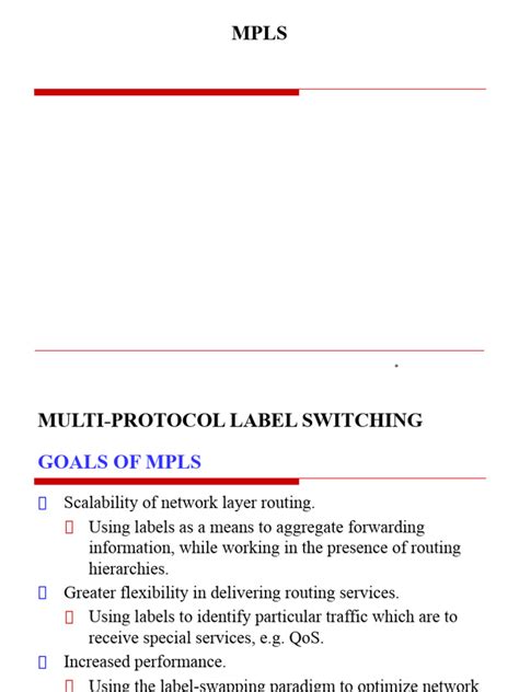 mpls pdf networking multiprotocol label switching