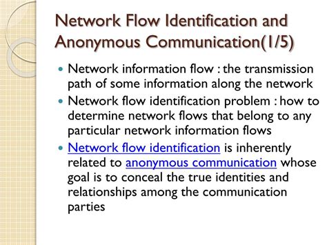 Ppt Network Flow Watermarking Attack On Low Latency Anonymous Communication Systems Powerpoint