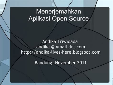 Translating Open Source Application Ppt