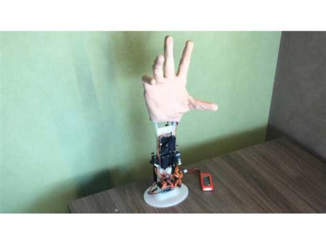 diy arduino nano controlled bionic hand robotic gizmos