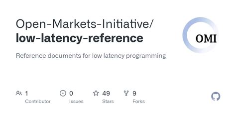 github open markets initiative low latency reference reference