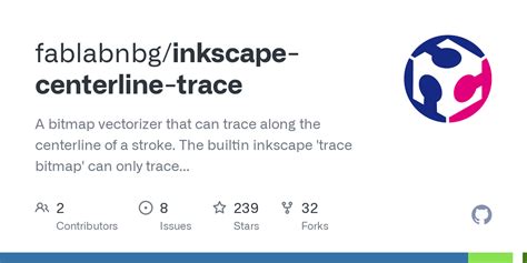 github fablabnbg inkscape centerline trace a bitmap vectorizer that