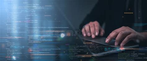 Hands Typing On Laptop With Programming Code On Screen Representing Software Development