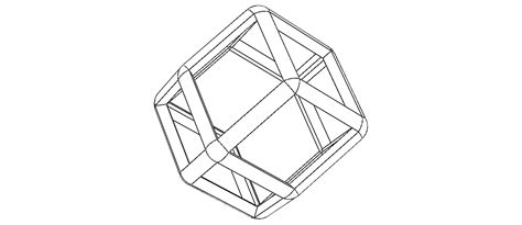 Stl File Wireframe Shape Rhombic Dodecahedron 🎨・3d Print Object To Download・cults