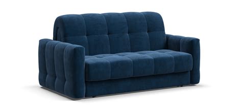 Диван BOSS Sleep 140 велюр Monolit синий купить по низкой цене ...