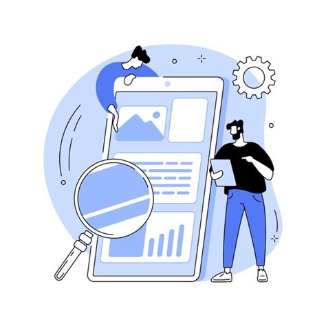 Premium Vector Mobile Application Development Abstract Concept Vector