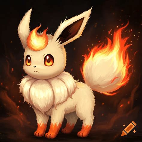 Illustration Of Several Fire Type Pokemon Including Charizard And Flareon Surrounded By Flames