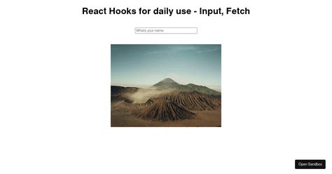 React Hook For Daily Use Codesandbox
