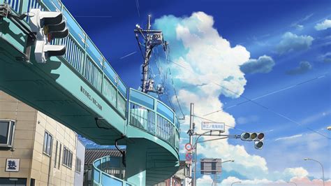 Isai Shizuka Original Bridge City Cloud Day Lamppost No Humans