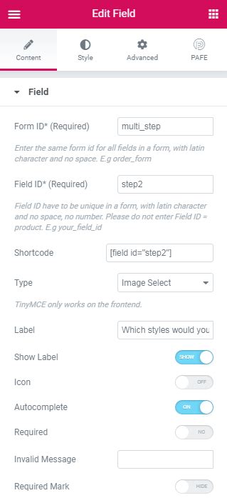 Multi Step Form For Elementor Pafe