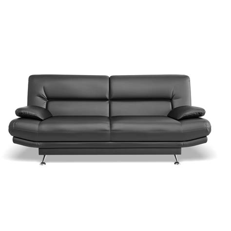 Black Leather Sofa Moduluxepk