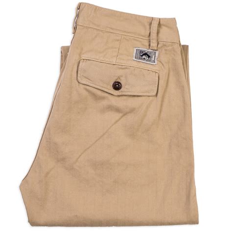 Брюки The Quartermaster French Chino Herringbone Twill 10s1 Beige