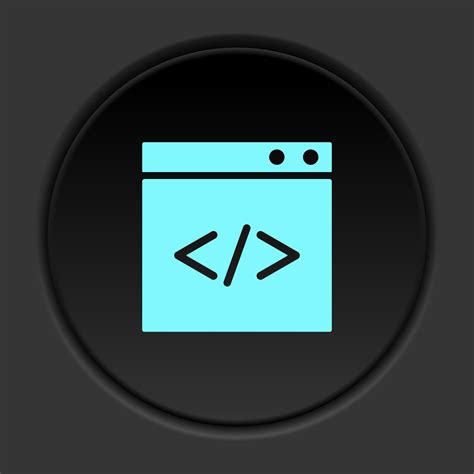Round Button Icon Website Internet Browser Code Button Banner Round Badge Interface For