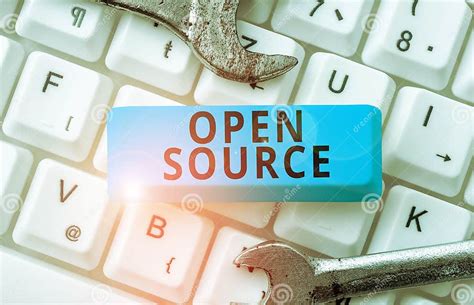 Text Showing Inspiration Open Source Business Concept Denoting Software Which Original Source