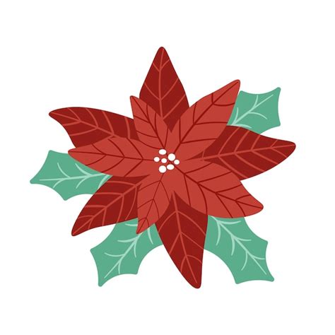 Premium Vector Mistletoe Flower Flat Art