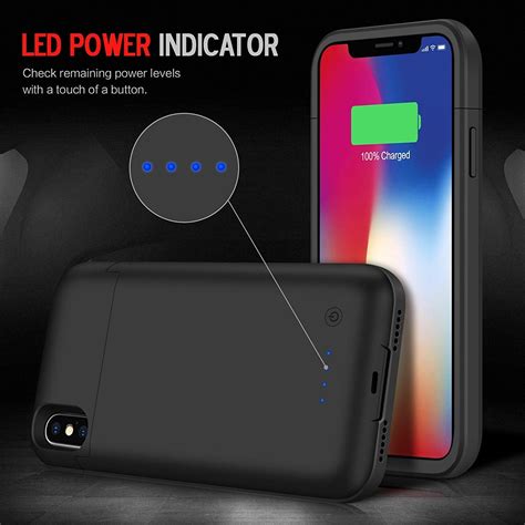 Izam Iphone Xxs Battery Case 5200mah Rechargeable Portable Izam