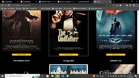 Imdb Clone Using Html Css And Javascript Youtube