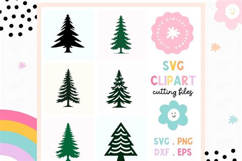 Tree SVG Cut File Tree Clipart Bundle Graphic By Illuztrate Creative Fabrica
